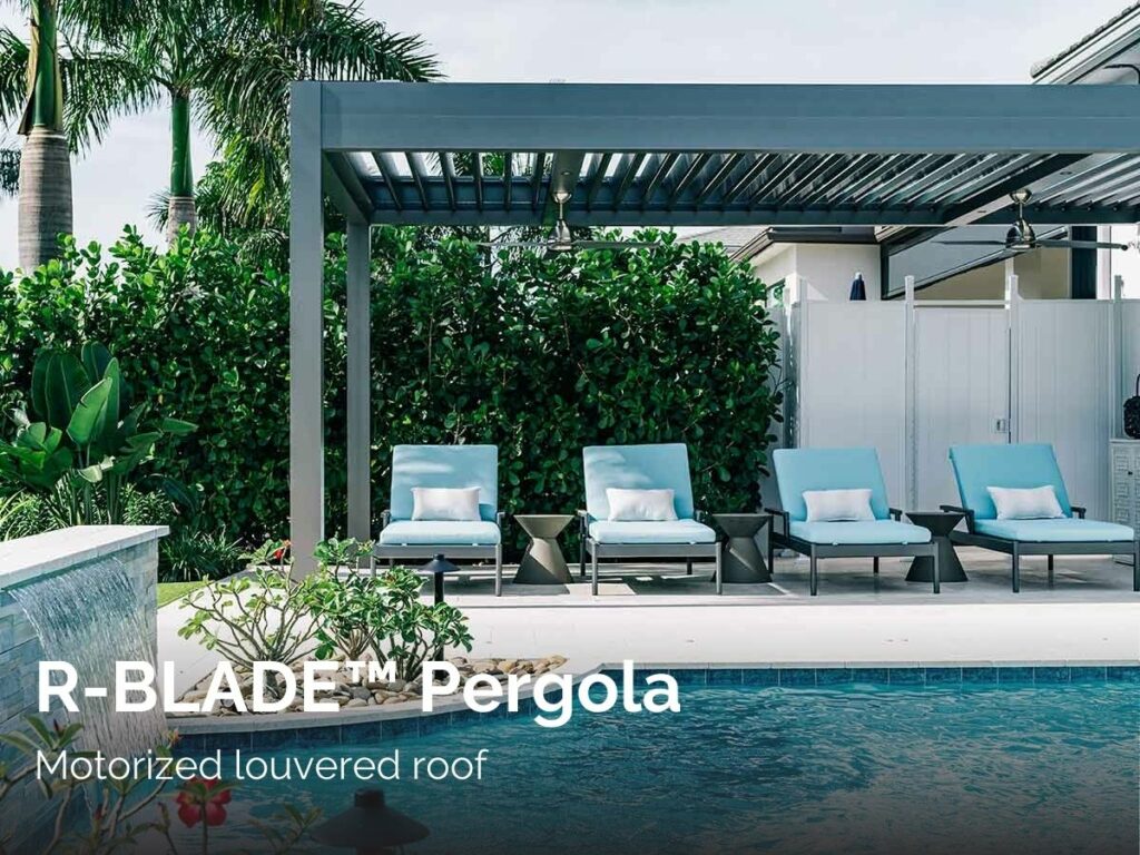 R-BLADE™ vs. R-SHADE™ Pergolas | Azenco, Palm Beach, FL