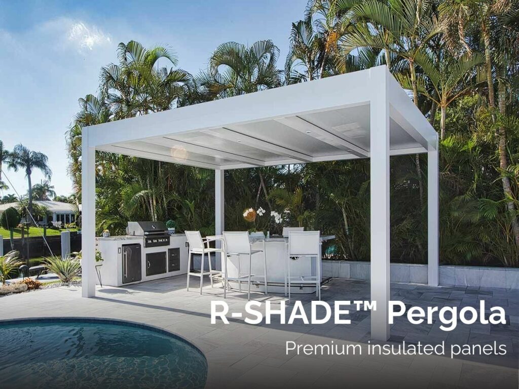 R-BLADE™ vs. R-SHADE™ Pergolas | Azenco, Palm Beach, FL